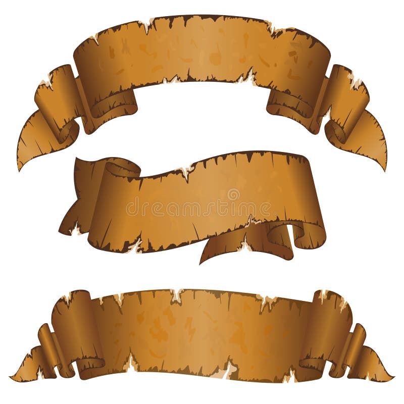 Old ribbon collection stock illustration. Illustration of banner - 22854726