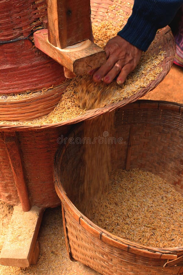 The old rice milling stock image. Image of design, travel - 36816243