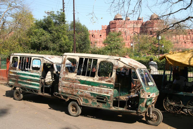 Old rickshaws editorial stock photo. Image of business - 25995223