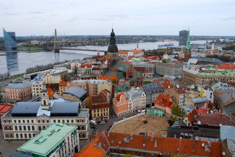 Old Riga city, Latvia. stock photo. Image of ancient - 43847276