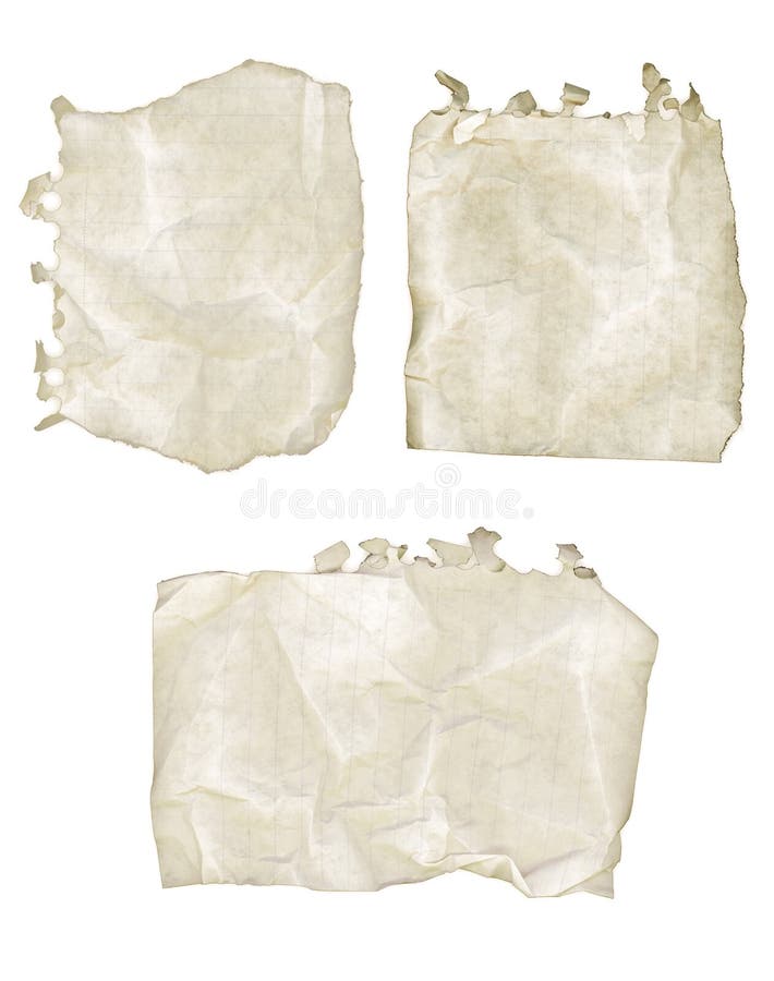 Old Ripped Notepad Paper stock illustration. Illustration of isolated ...