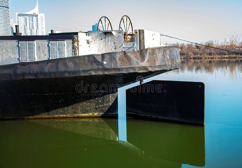 Old river barge close up stock photo. Image of river - 362006404