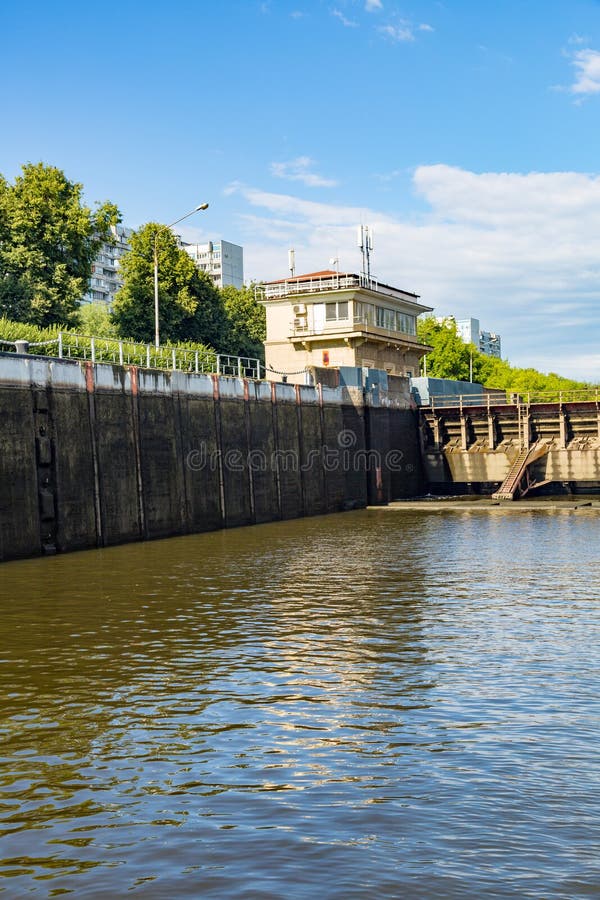 Old river gateway stock photo. Image of transport, structure - 97954758