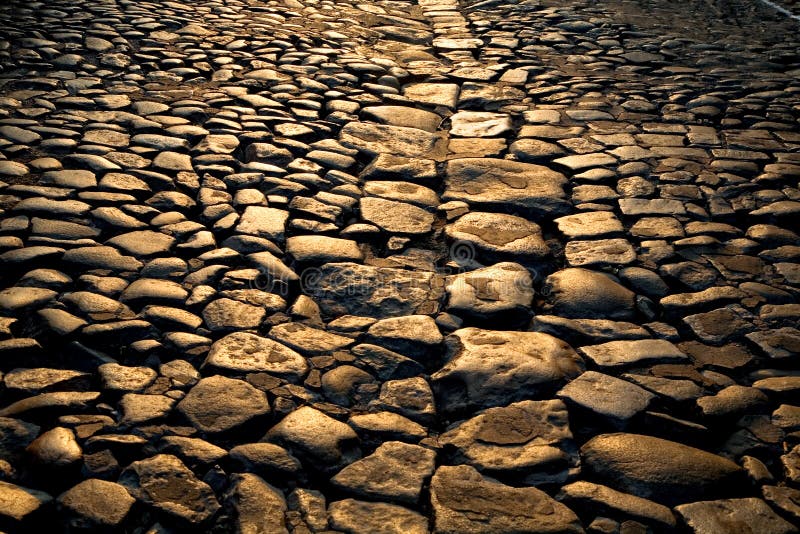 Ancient Roman Road stock photo. Image of europe, closeup - 47256392