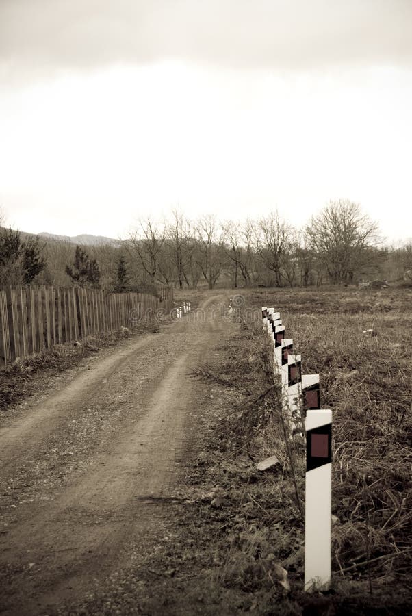 Old road stock image. Image of vintage, aged, road, country - 6064841