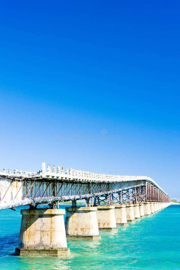 Old Road Bridge Connecting Florida Keys, Florida, USA Stock Photo ...