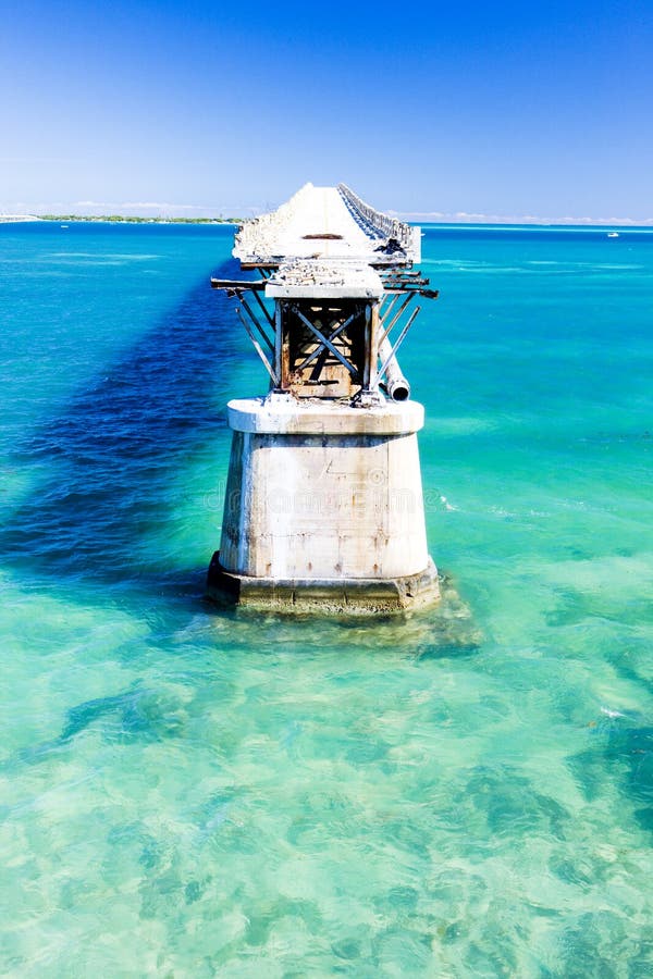 Old Road Bridge Connecting Florida Keys, Florida, USA Stock Image ...
