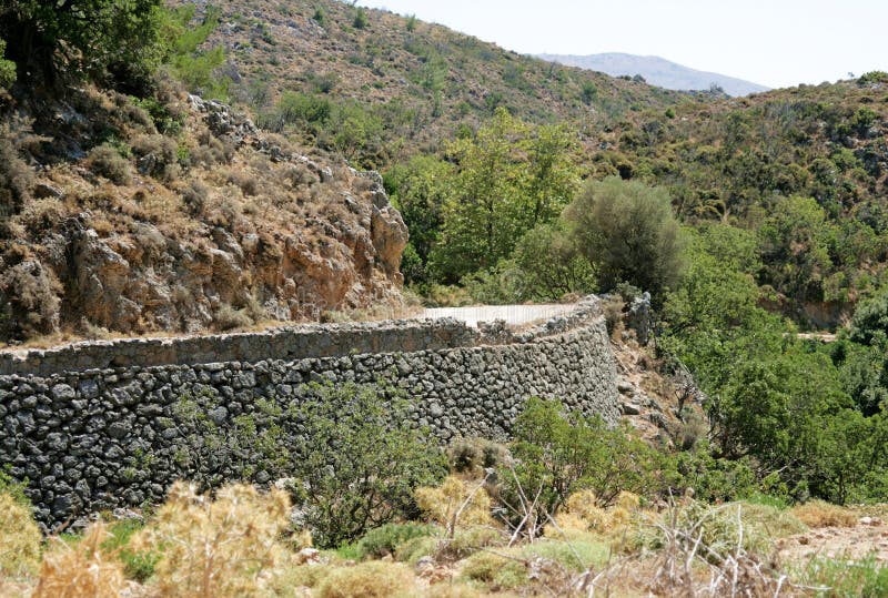Old road on Crete stock image. Image of narrow, ancient - 33622601