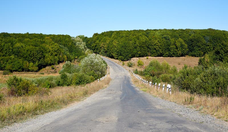 Old road stock image. Image of gully, deserted, fence - 59777935