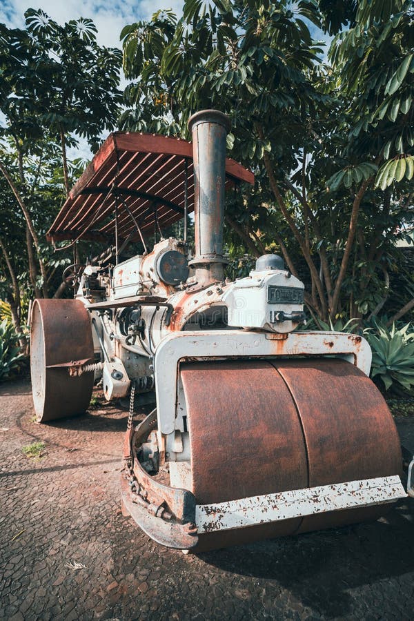 Old road machine stock image. Image of tractor, vehicle - 312324925