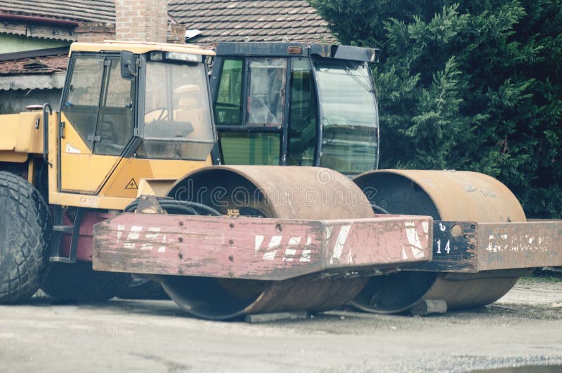 Old road rollers stock image. Image of rollers, pressure - 106051997
