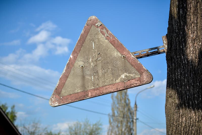 Old road sign stock image. Image of route, restriction - 102975497