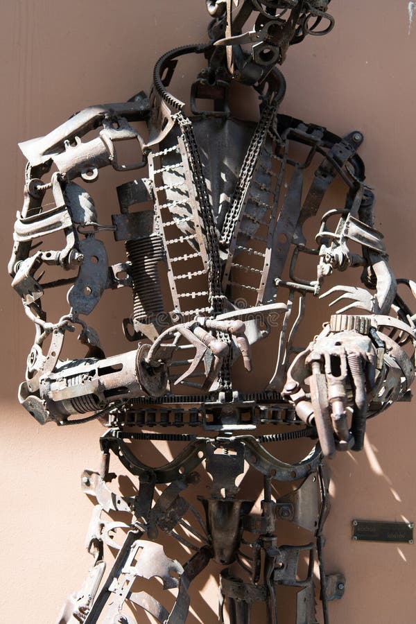 An Old Robot in the Streets of a Macedonian City. the Concept of the ...