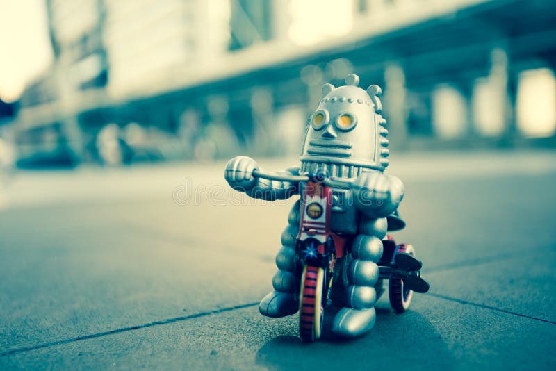 Vintage Robot Desktop Wallpaper