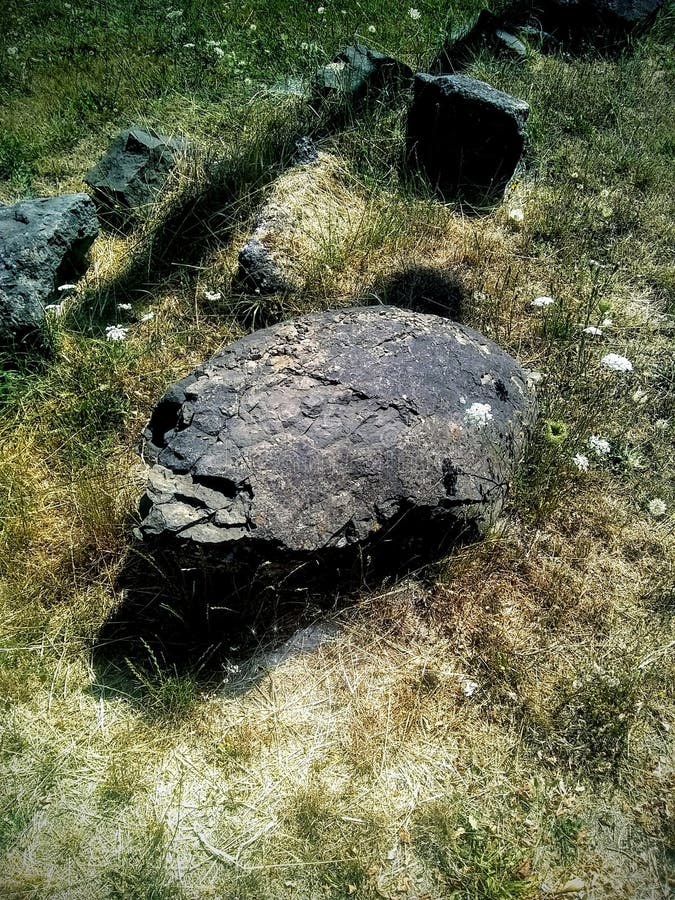 Old Rock Art Structure Remains Stock Photo - Image of rock, broken ...