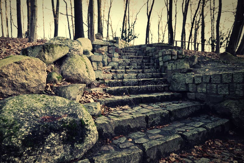 Old rock stairs. stock image. Image of stair, pattern - 49945971