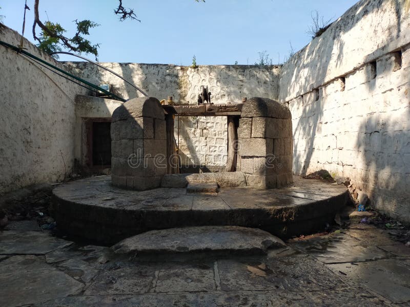 Old Rock Water Well in India Stock Image - Image of village ...