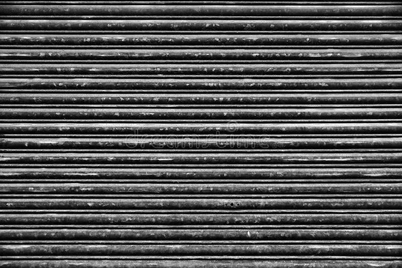 Old Roll-up Garage Gate. Old Rusty Garage Doors Stock Image - Image of ...