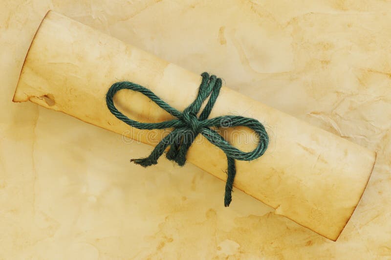 Old rolled paper stock image. Image of aging, object - 22234345