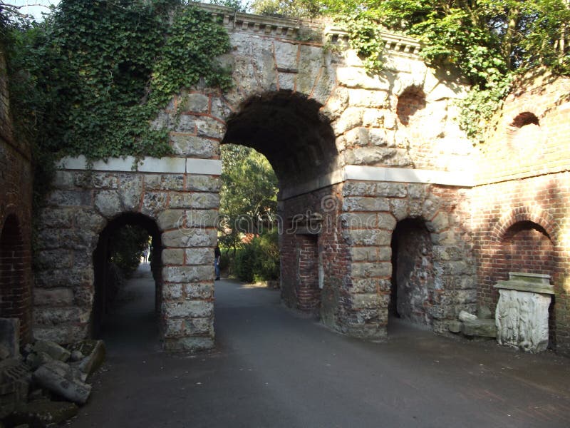 Stone Archways stock image. Image of roman, stone, ancient - 152851497