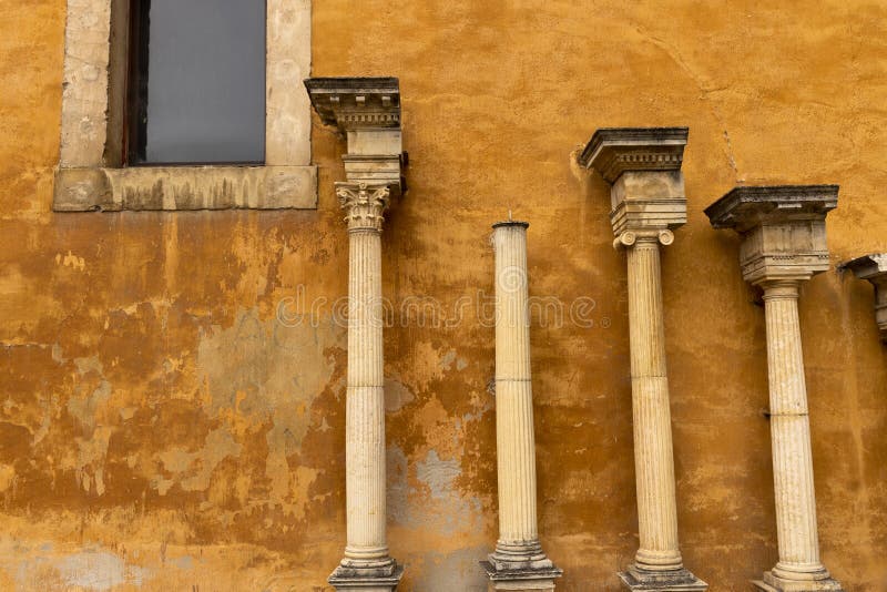 Ancient roman columns stock photo. Image of ruins, travel - 28356006