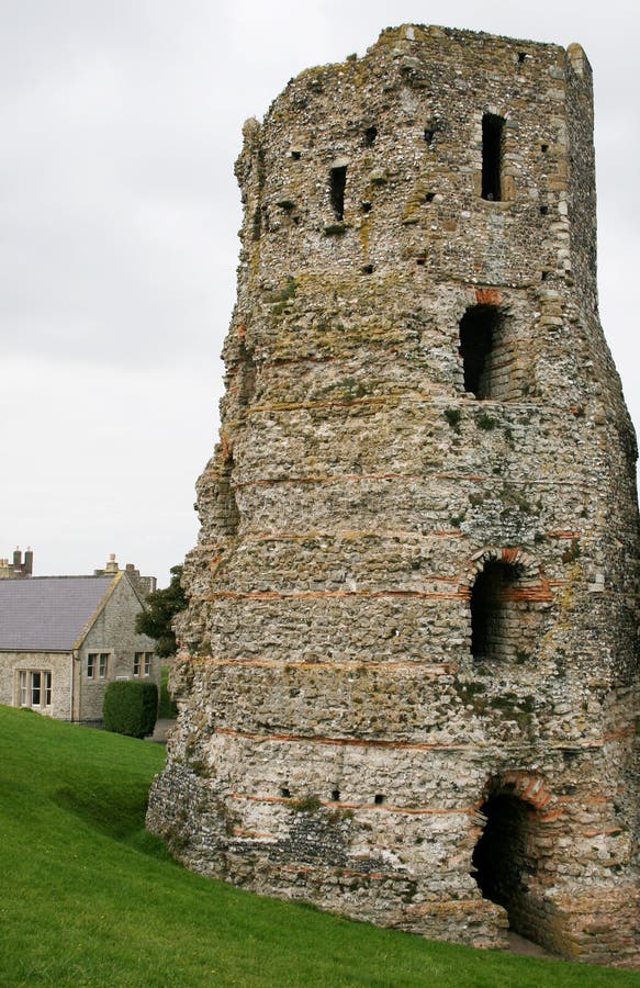 Roman Lighthouse and Anglo-Saxon Church in Dover Castle, Kent, England ...