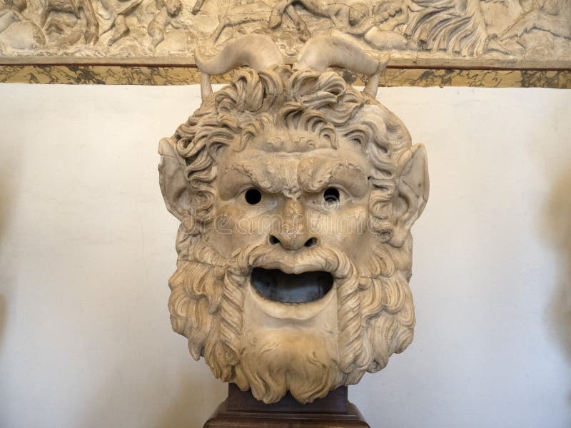 Old Roman Marble Statue Faun Editorial Stock Image - Image of roman ...