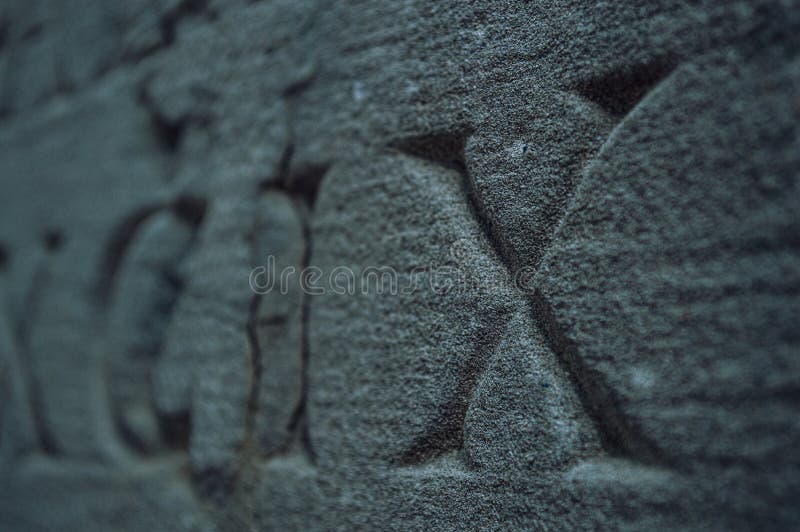 Old Roman Numerals Engraved on a Texture Stone Stock Image - Image of ...