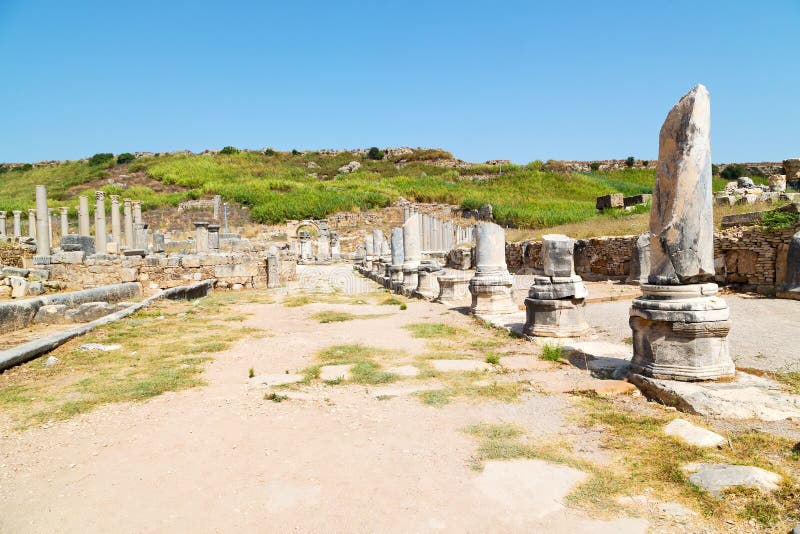 In Old and the Roman Temple Stock Photo - Image of landmark, bright ...