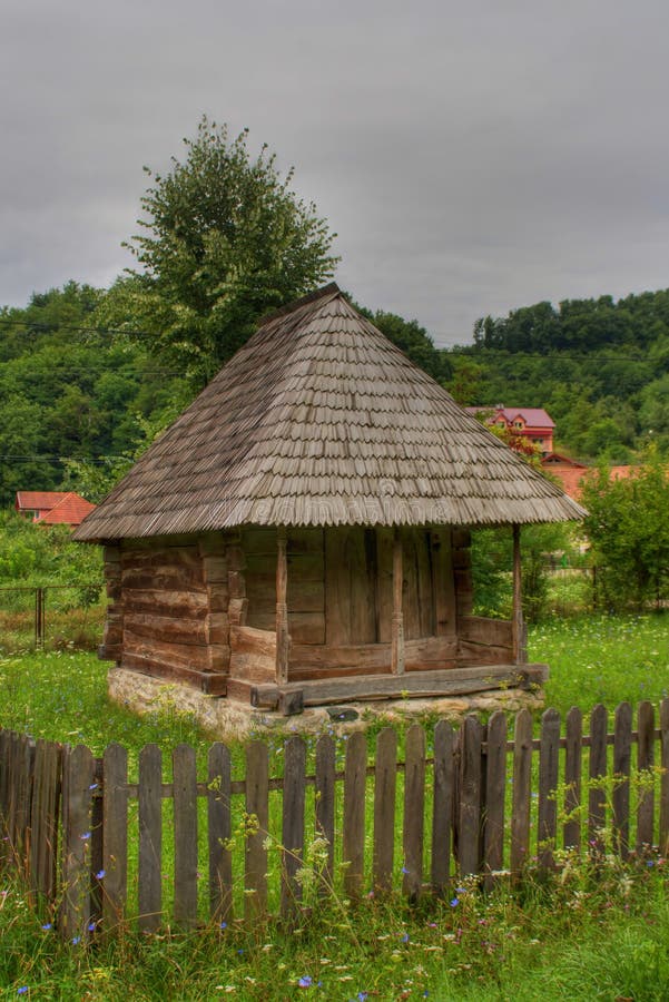 Old Romanian Traditional Wooden House Stock Photo - Image of ...