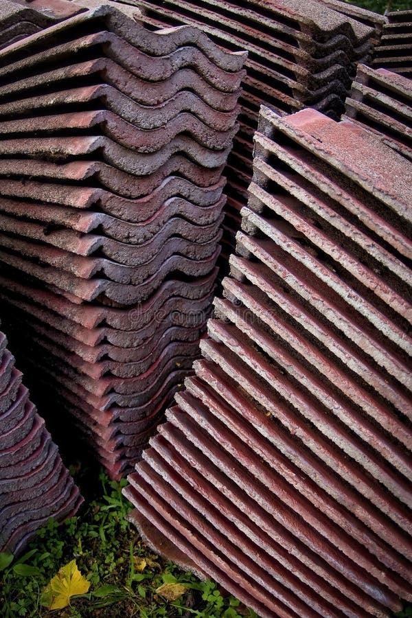The old roof tiles stock photo. Image of material, tile - 234154338