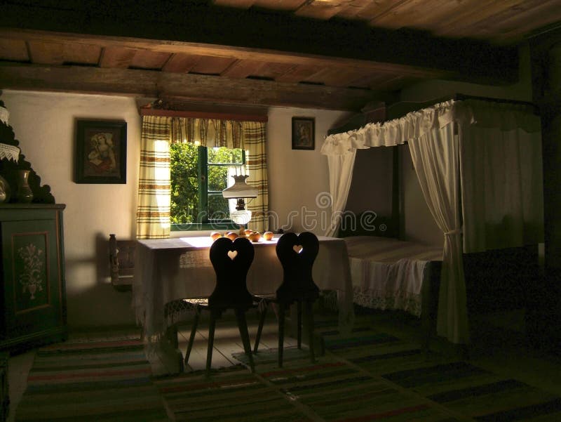 Old-fashioned sitting room stock photo. Image of style - 111860550