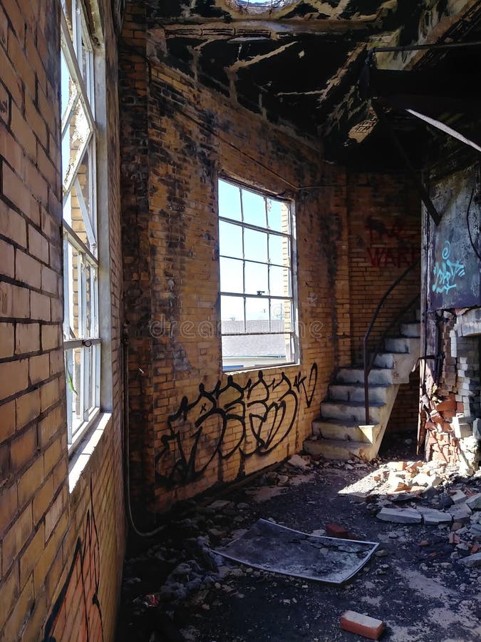 Broken room stock image. Image of dark, room, broken - 119567949