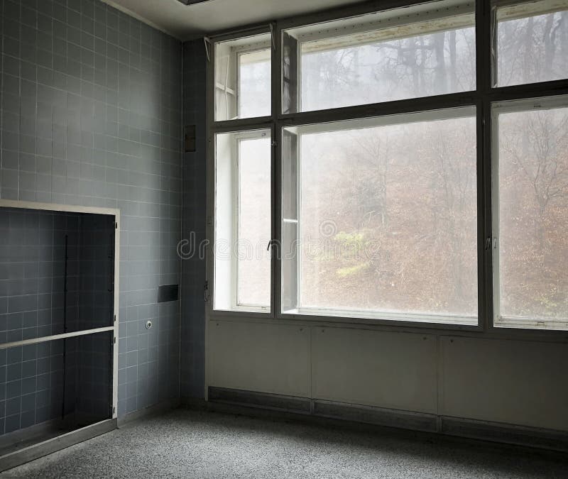 An old room with windows stock image. Image of floor - 180629413