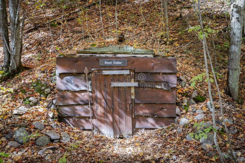 Old Root Cellar in the Side of a Mountain Stock Photo - Image of green ...