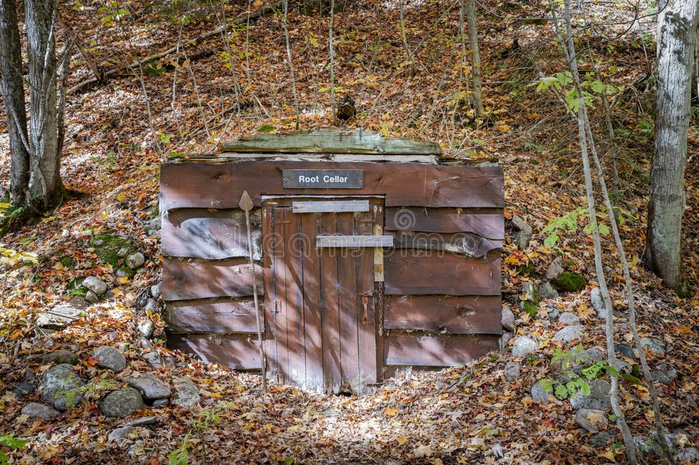 Old Root Cellar in the Side of a Mountain Stock Photo - Image of green ...