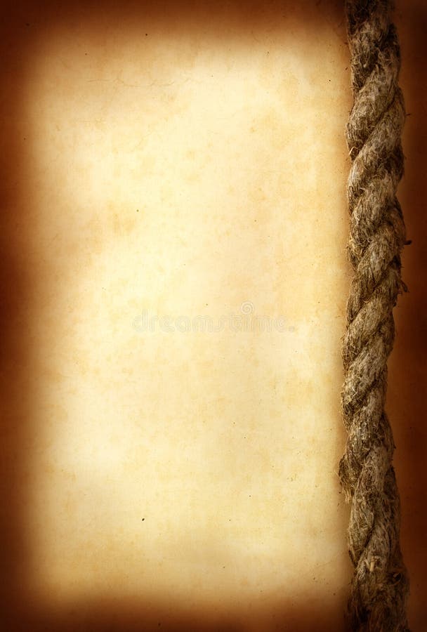 Old rope stock image. Image of brown, twine, parchment - 5555361