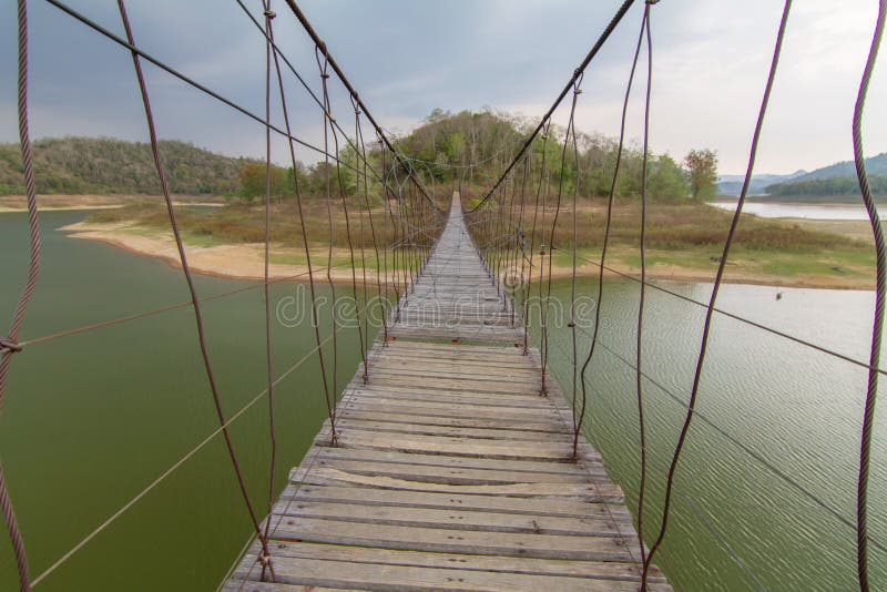 Old rope bridge stock image. Image of bridge, link, forest - 70037071
