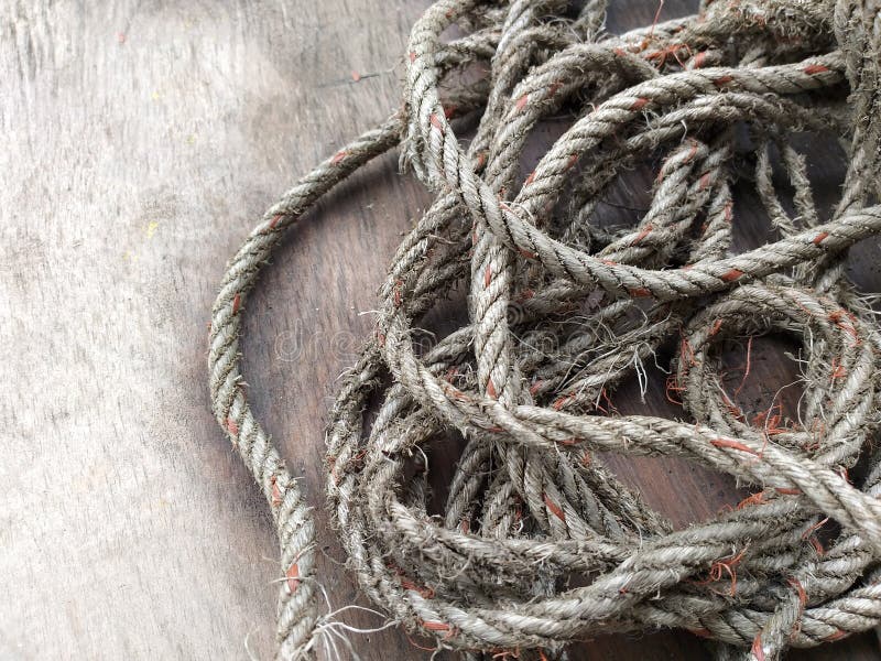 Old rope on cement floor stock photo. Image of floor - 160708230