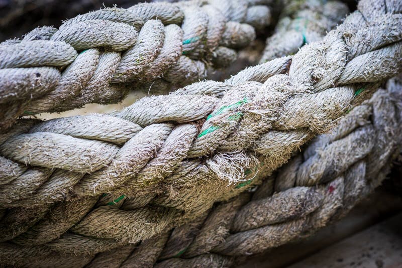 Detail of Old Ship Rope stock image. Image of fasten - 190841723
