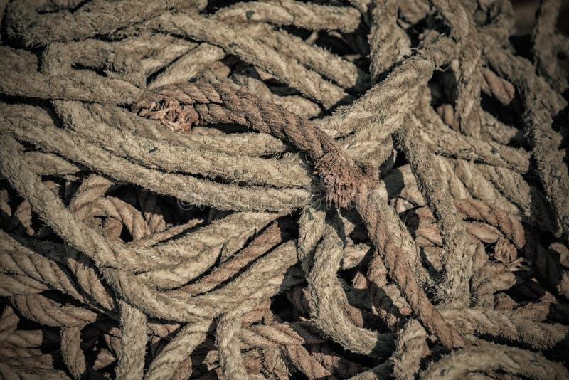 Old rope stock photo. Image of string, knot, nautical - 171084346