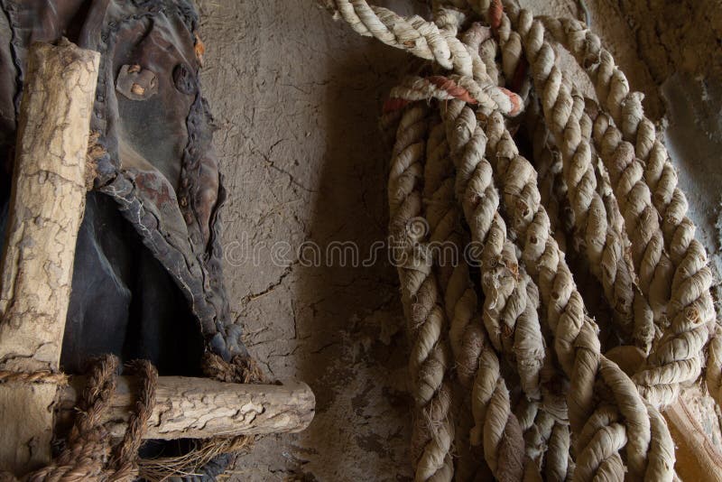 Old Rope with Tools on Wall Stock Image - Image of brown, ship: 121515861