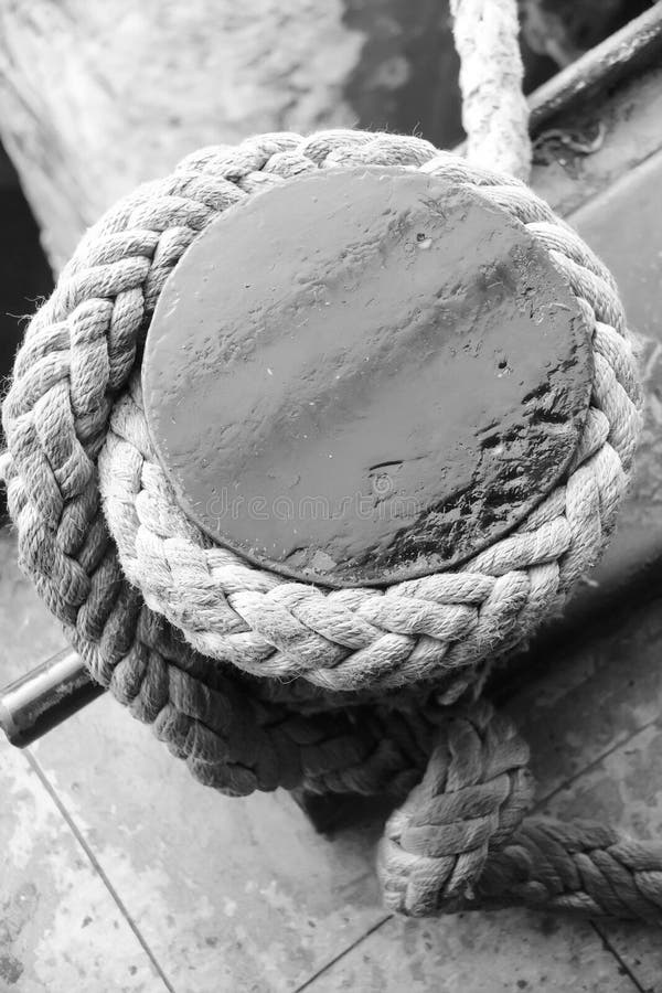 Old rope on a wood pier stock image. Image of marine - 94449169