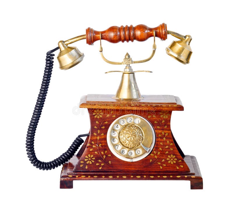 Old rotary telephone set stock photo. Image of beige - 25291928