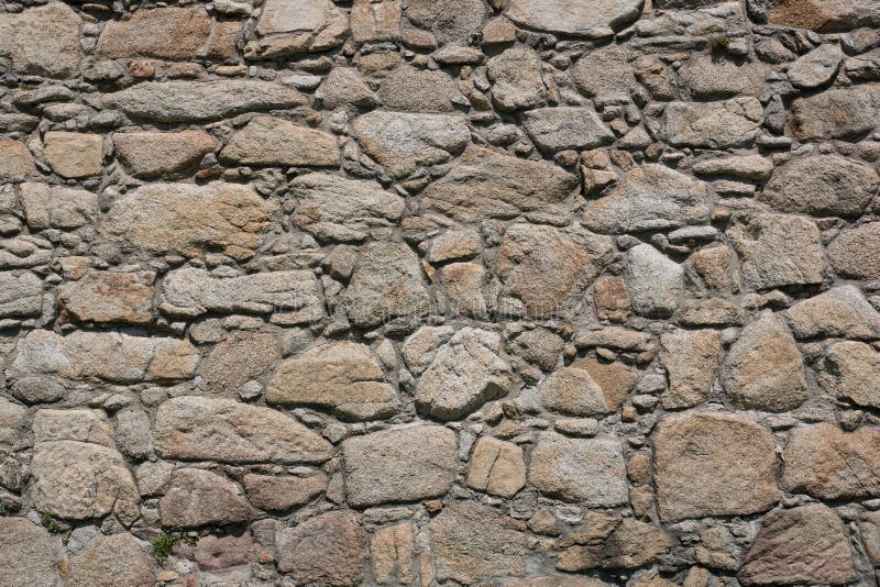 Old, Rough, Uneven Stone Wall Stock Image - Image of facade ...