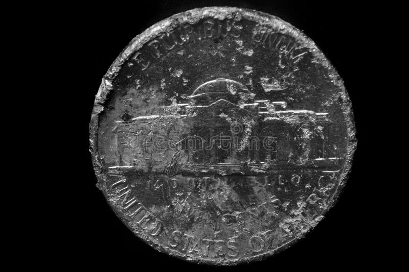 Old Rough Worn US Nickel Coin for Money Stock Image - Image of coin ...