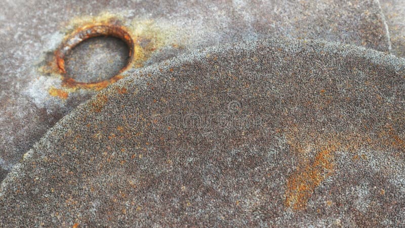 Old Round Sandpaper with Rust Stock Photo - Image of round, paper ...