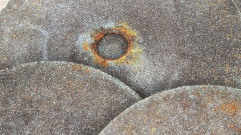 Old Round Sandpaper with Rust Stock Photo - Image of rust, toolnsand ...