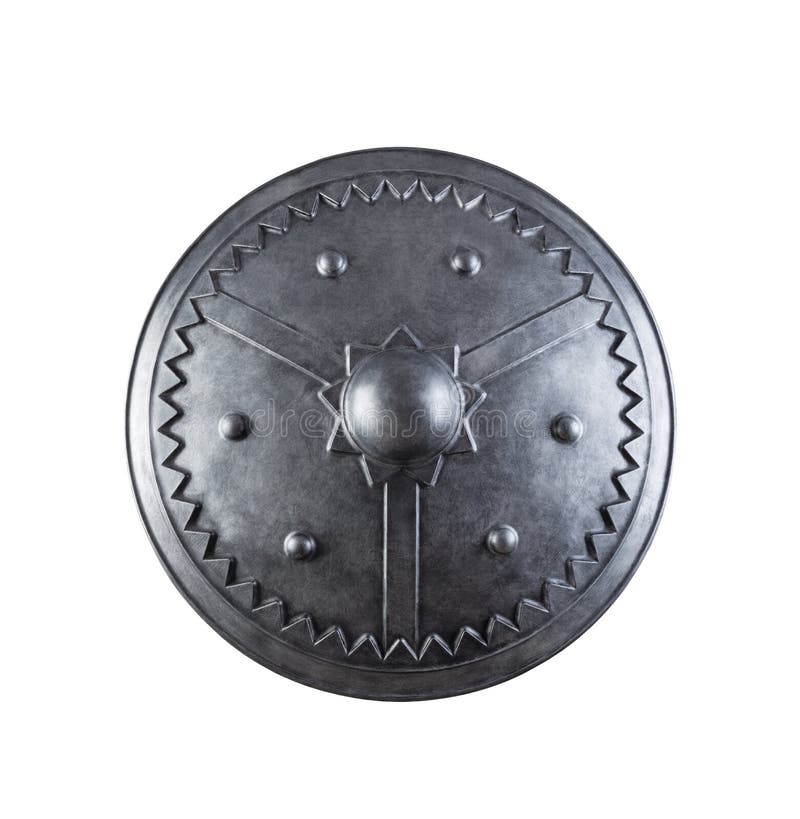 Old Medieval Shield in Blood Isolated on White Background Stock Photo ...