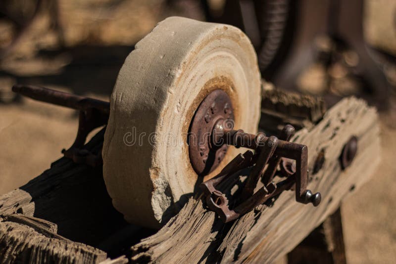 Sharpening Stone Wheel stock photo. Image of rustic - 229561782